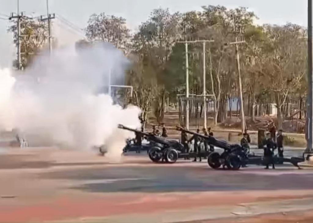 Soldier's arm amputated after cannon explodes during gun salute