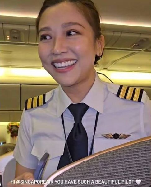 Singapore Airlines female pilot is actress Lin Meijiao's niece, netizen ...