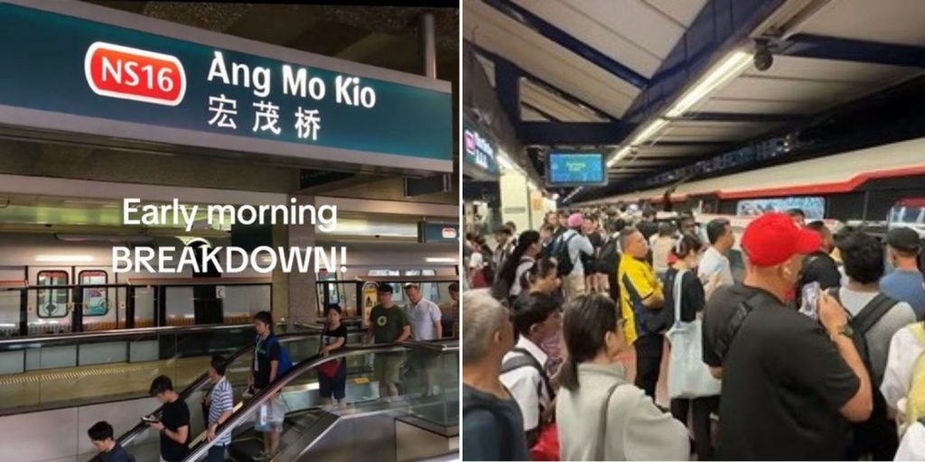 Engineering vehicle breakdown causes delays on 2 MRT lines during peak ...