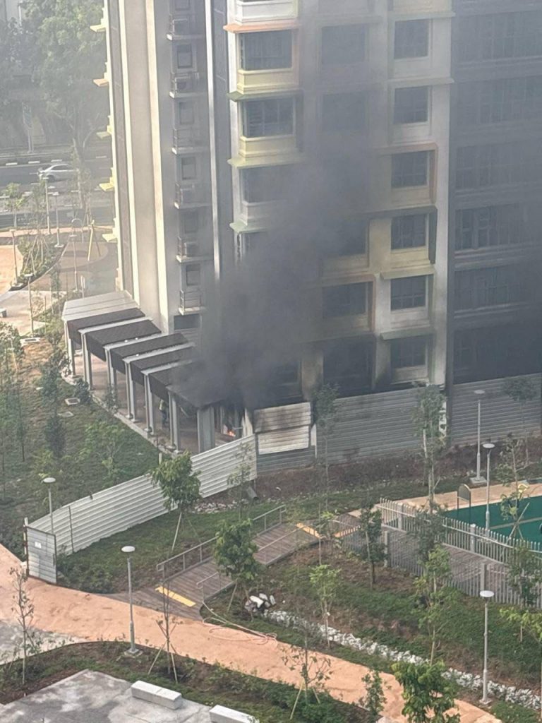 Fire breaks out at Tampines HDB storage shed, nearby resident helps ...