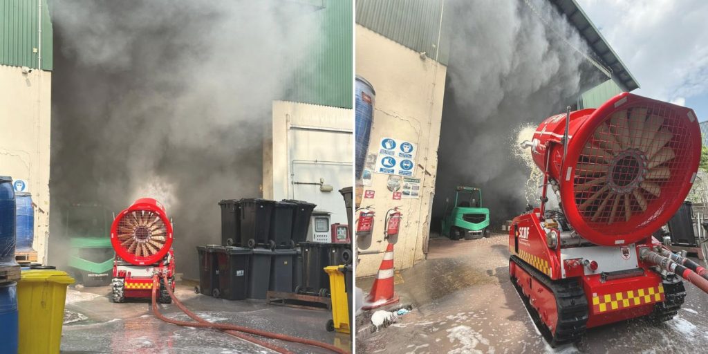Fire breaks out at Tuas warehouse involving waste materials, SCDF ...