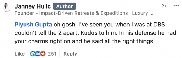 Woman posts on LinkedIn about meeting Piyush Gupta in Bali, ex-DBS CEO ...