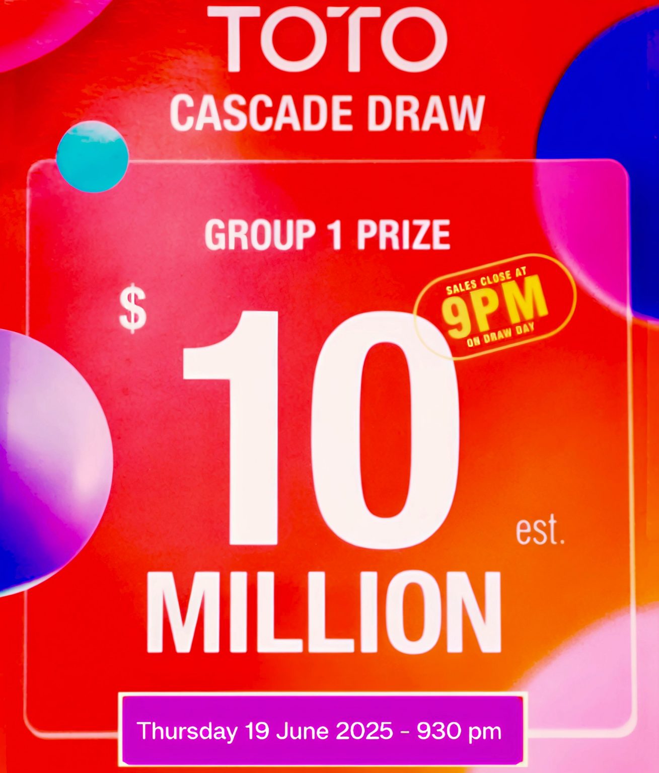 1 person wins S$12.3M TOTO jackpot on 19 June, ticket bought from Yew ...