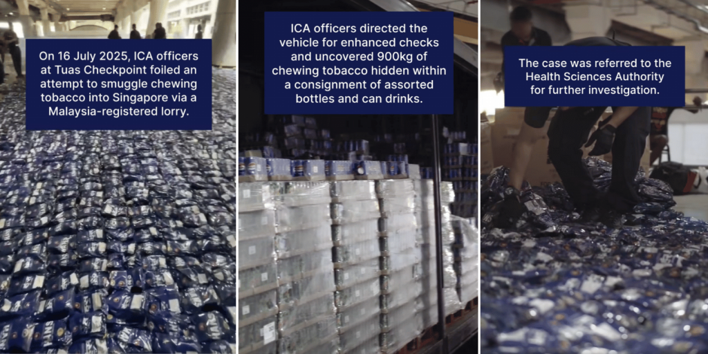 ICA officers seize 900kg of smuggled chewing tobacco hidden in bottled ...