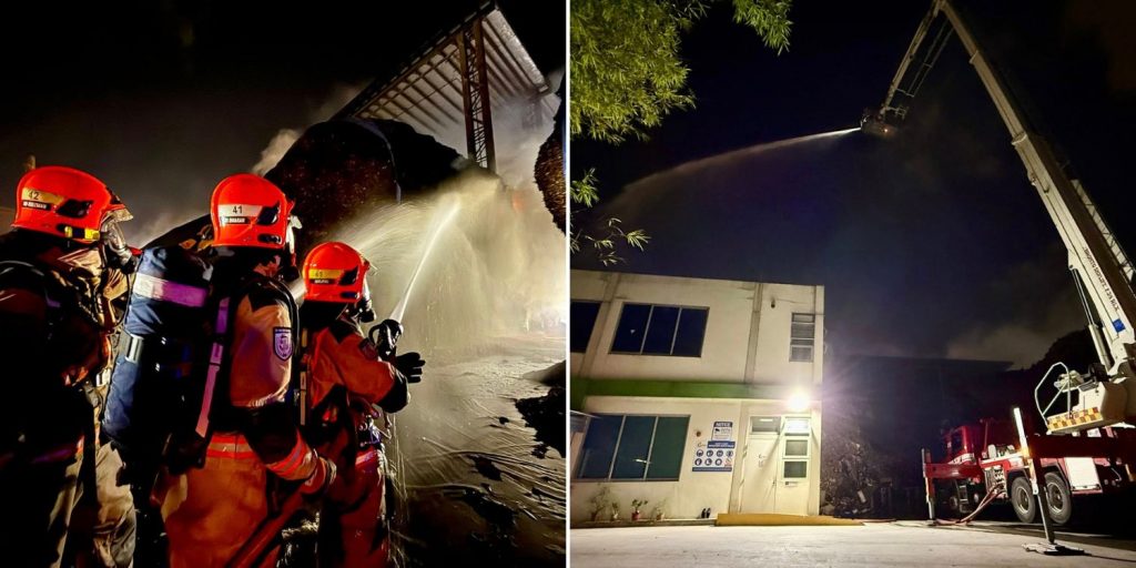 SCDF deploys 15 emergency vehicles to battle massive Shipyard Crescent ...