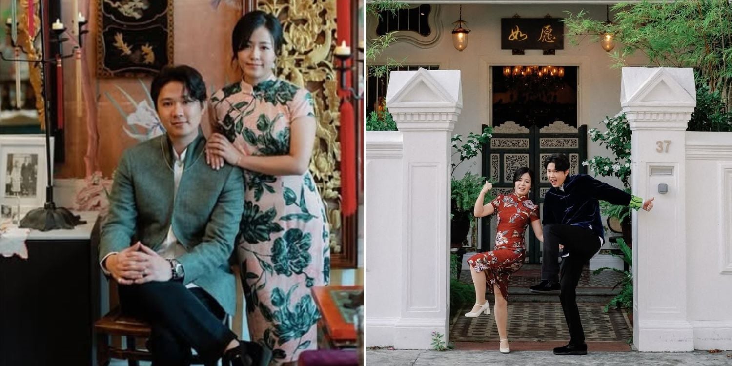S'pore actor Chen Xi gets married to Japanese fiancée in Peranakan-themed wedding