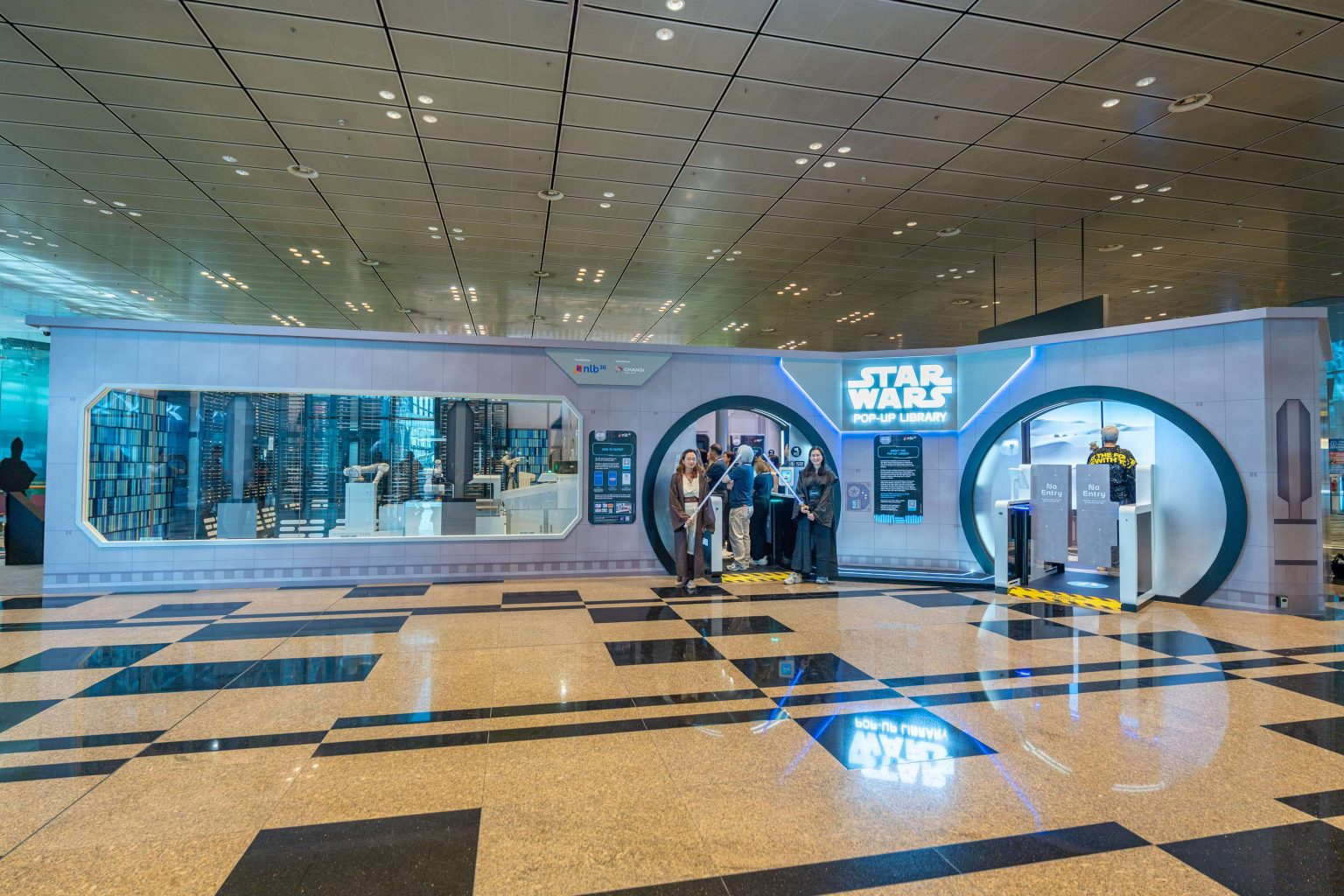 Star Wars pop-up library opens at Changi Airport with over 2,000 books ...
