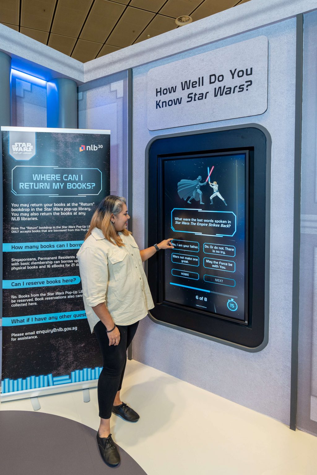 Star Wars pop-up library opens at Changi Airport with over 2,000 books ...
