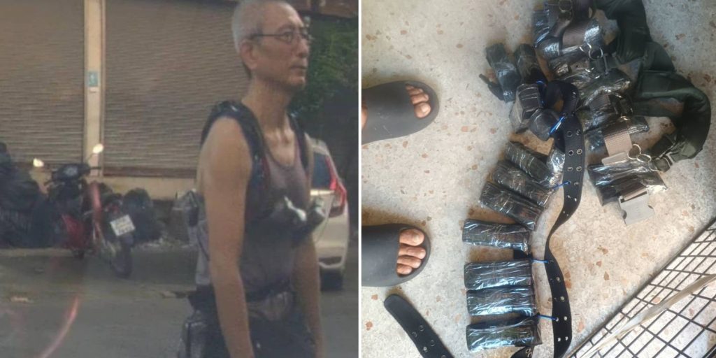 Police in Thailand alerted to man running with 'bomb vest', turns out ...