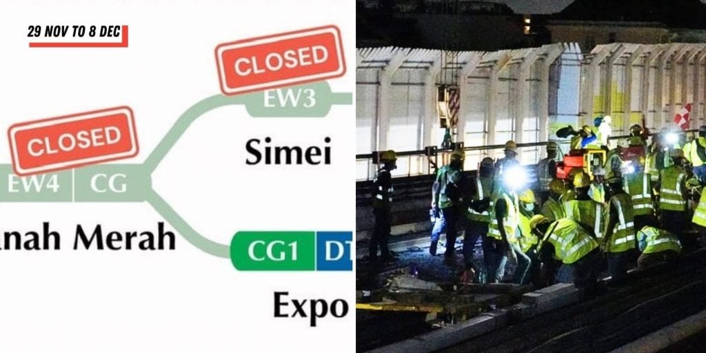 No train service at Tanah Merah & Simei MRT stations for 10 days to ...