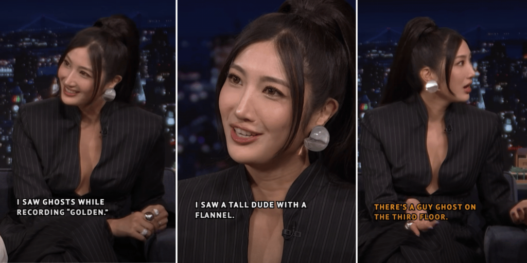 'KPop Demon Hunters' singer EJAE says she saw a ghost in the studio ...