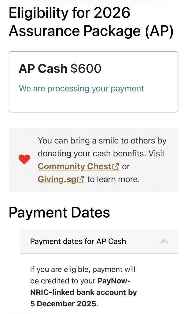 About 3M eligible S'poreans to get up to S$600 in Assurance Package ...