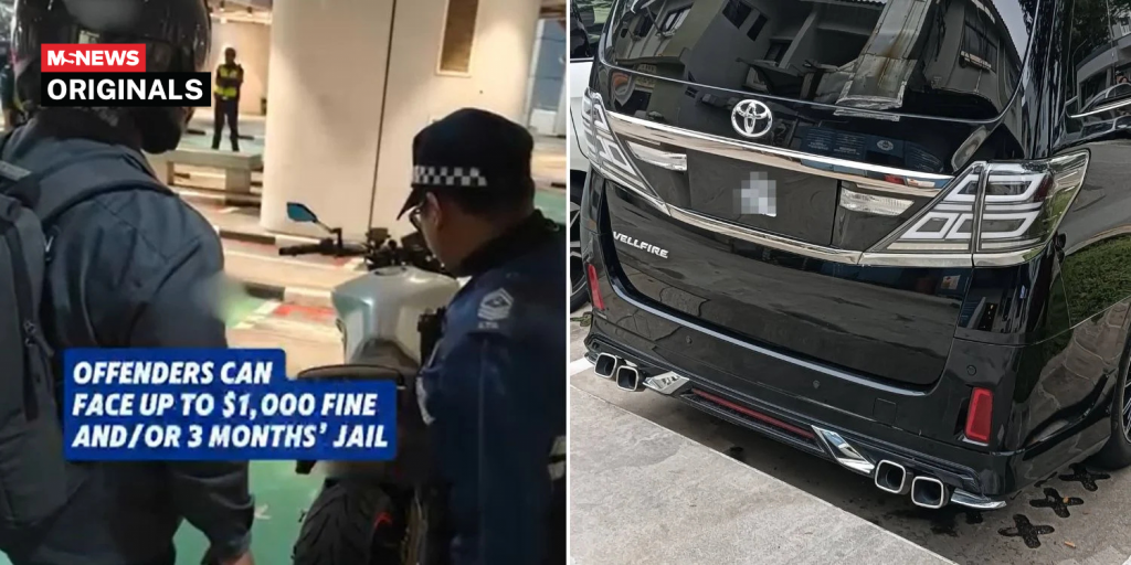 More S'porean vehicles with improper licence plates allegedly spotted ...