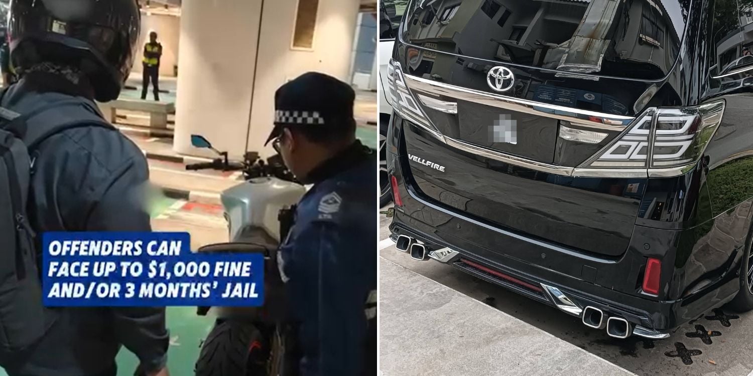 More S'porean vehicles with improper licence plates allegedly spotted ...