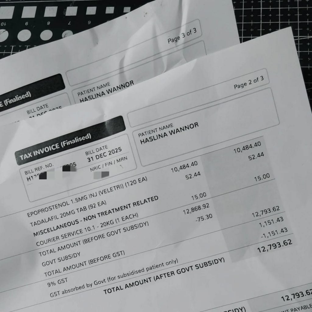 Rare disease patient in S’pore shares S$12.8K medical bill, finds ...