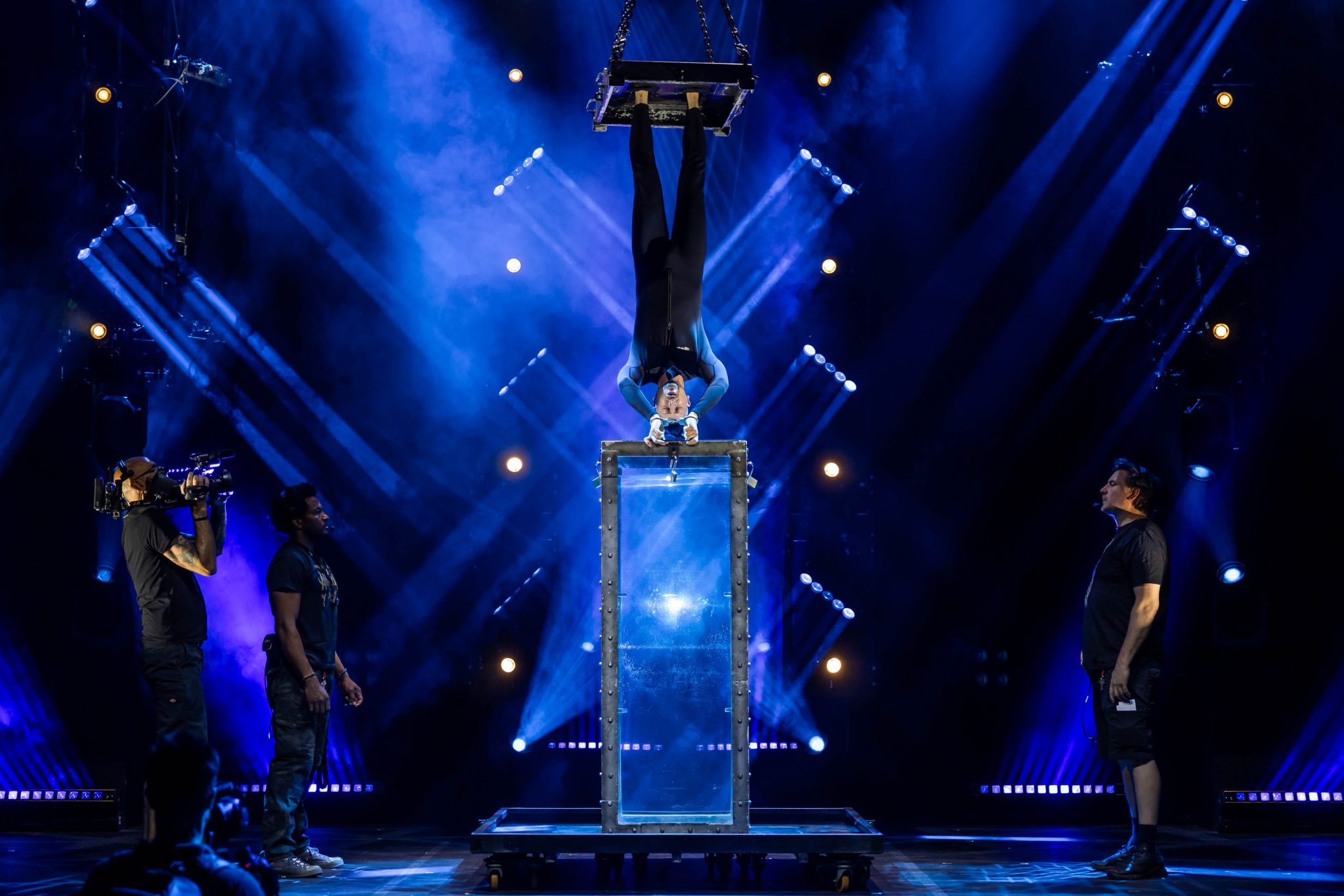 Magician Andrew Basso nearly died in water tank escape trick, now ...