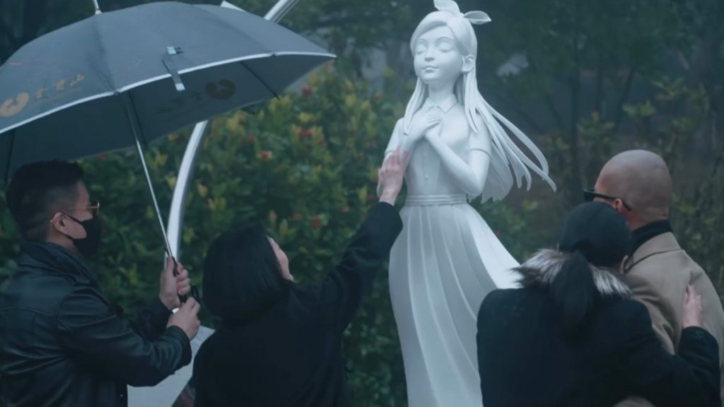 Barbie Hsu honoured with statue designed by husband on anniversary of ...