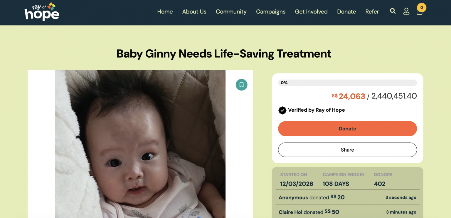 5-month-old S’pore baby with rare genetic condition needs S$2.4M for ...