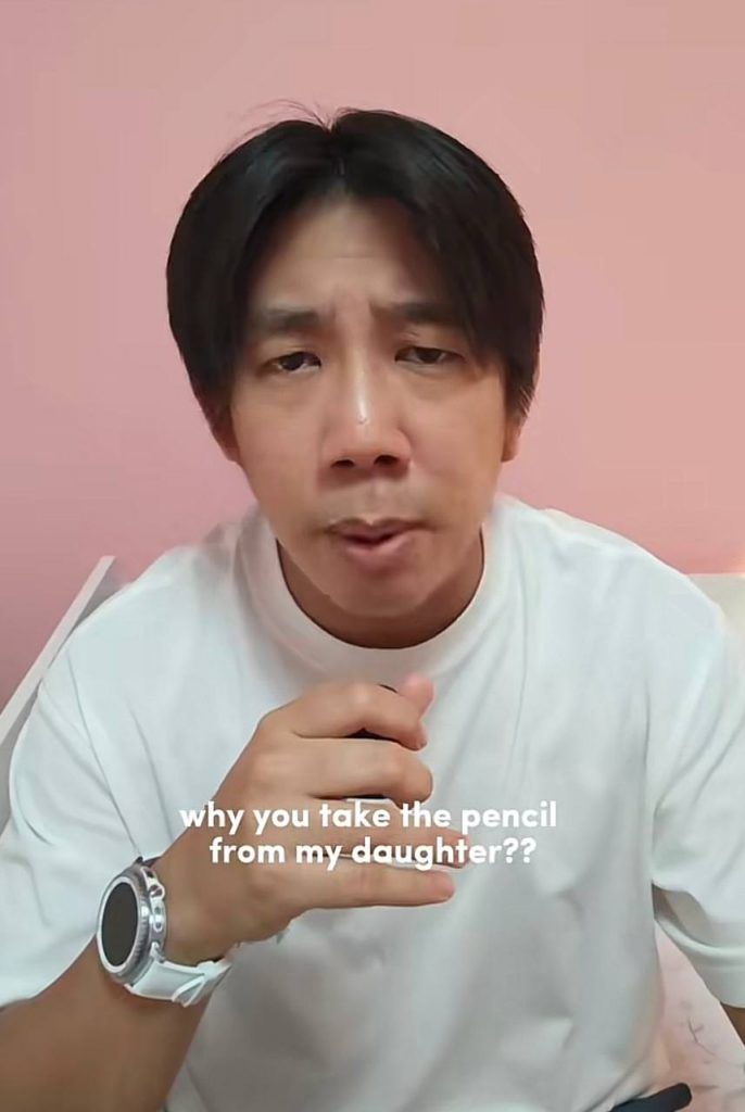 DJ Gerald Koh says 4-year-old daughter was shamed for not sharing ...