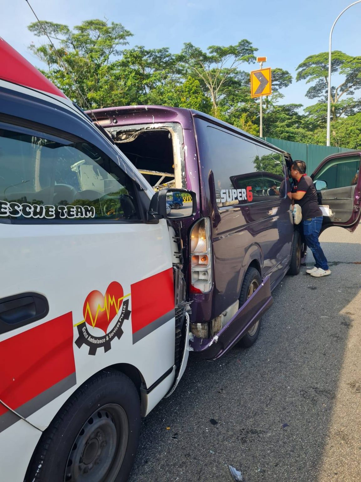 Ambulance driver & 3 passengers sent to hospital after accident ...