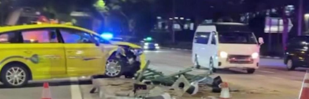 4-year-old child among 5 sent to hospital after taxi gets into accident ...