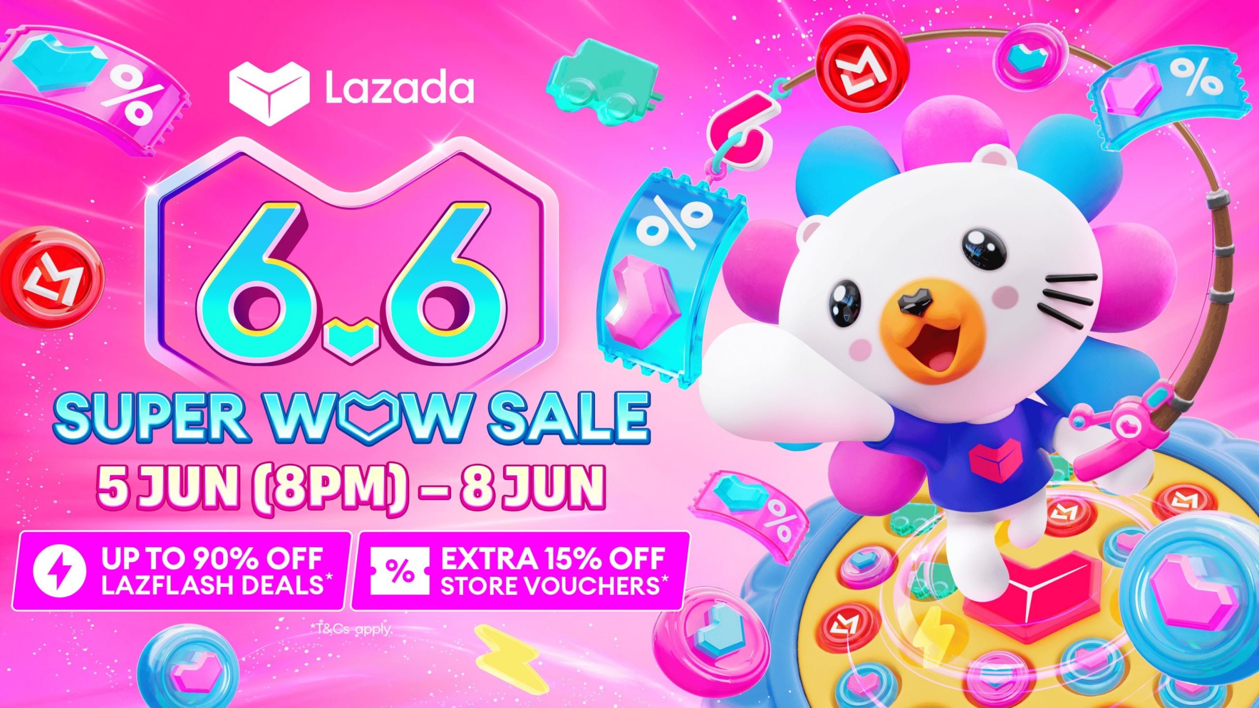 Lazada 6.6 sale has up to 90% off for 3 days only, plus limited Dreame ...