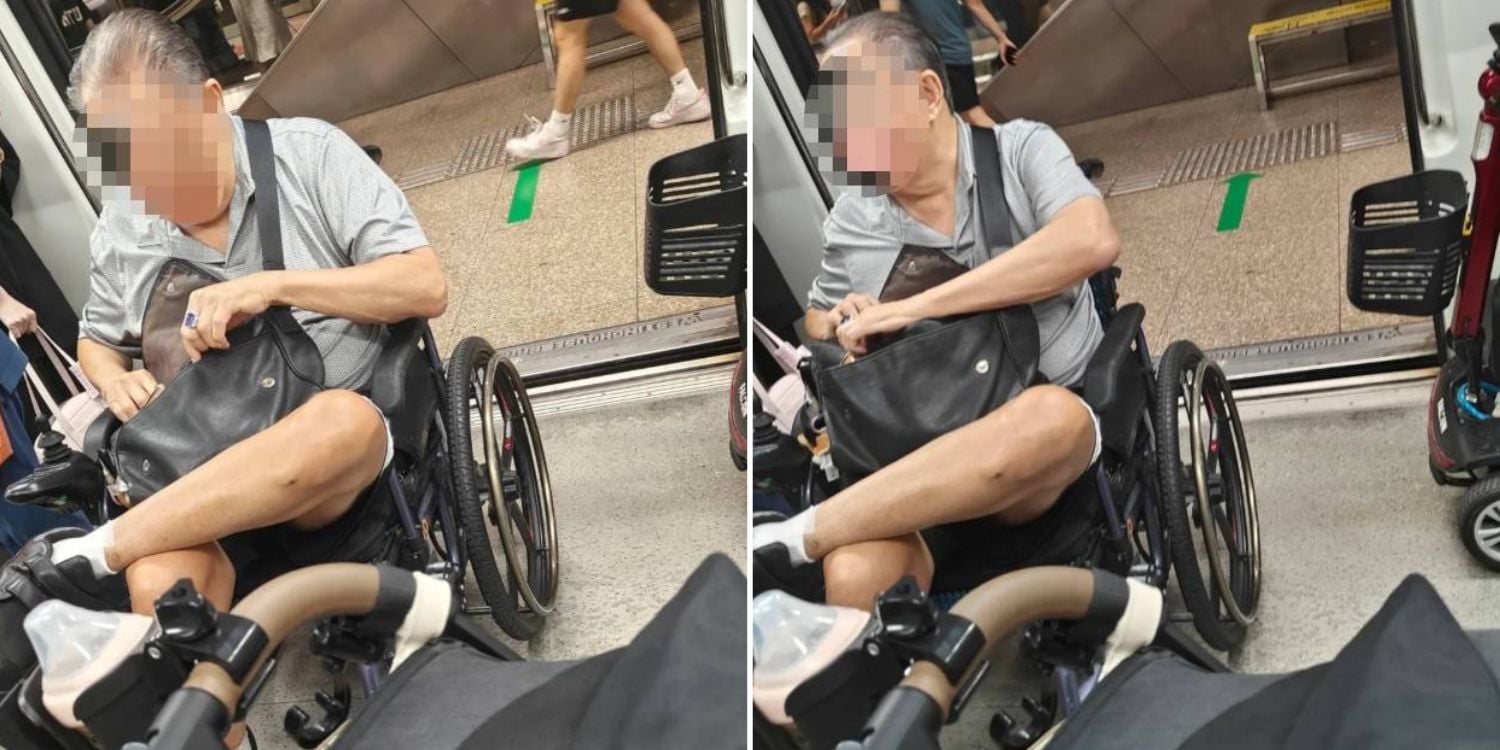 Commuter 'disappointed' by elderly wheelchair user who blocked MRT ...